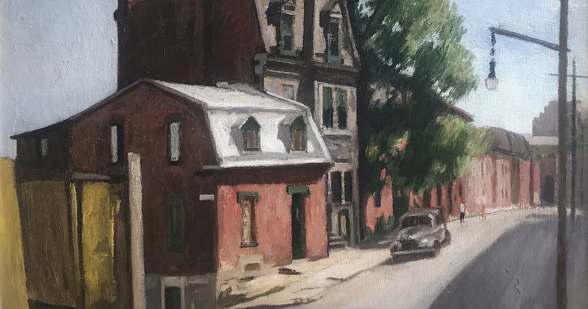 Ernst Neumann's Painting of A Historic City Street | Alan Klinkhoff ...