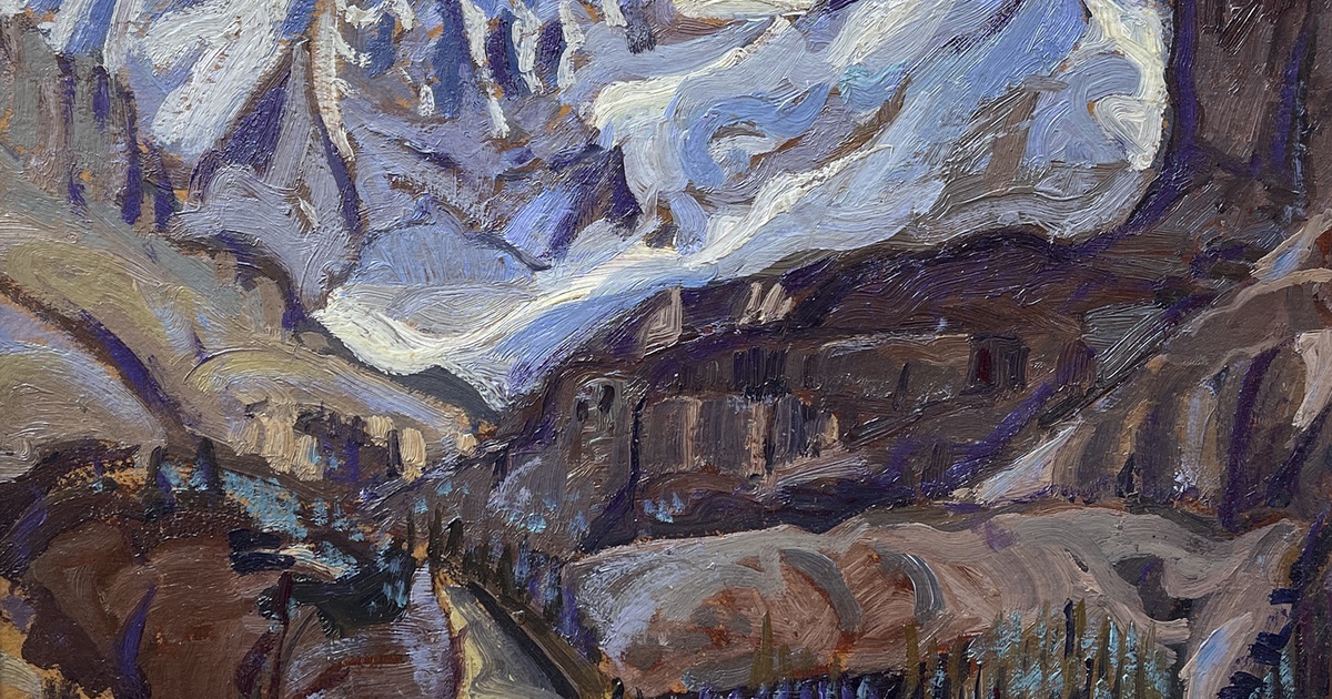 Rare 1928 Arthur Lismer painting of the Canadian Rockies is one of the ...